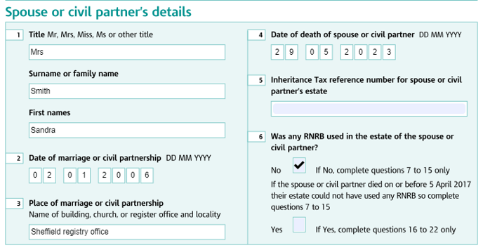 How do I prepare an IHT436 or IHT402 form?